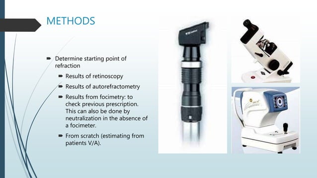 Methods of subjective refraction | PPTX