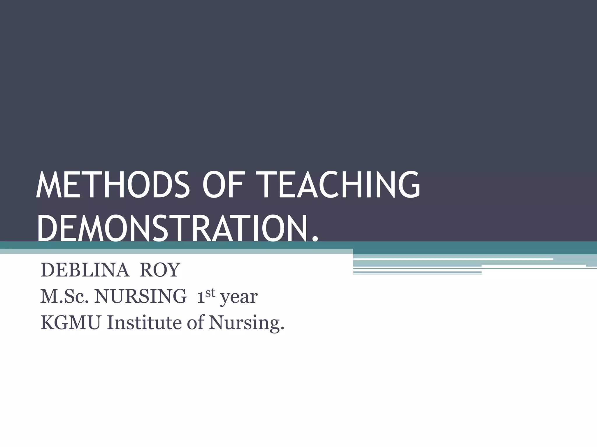 Methods of teaching | PPTX
