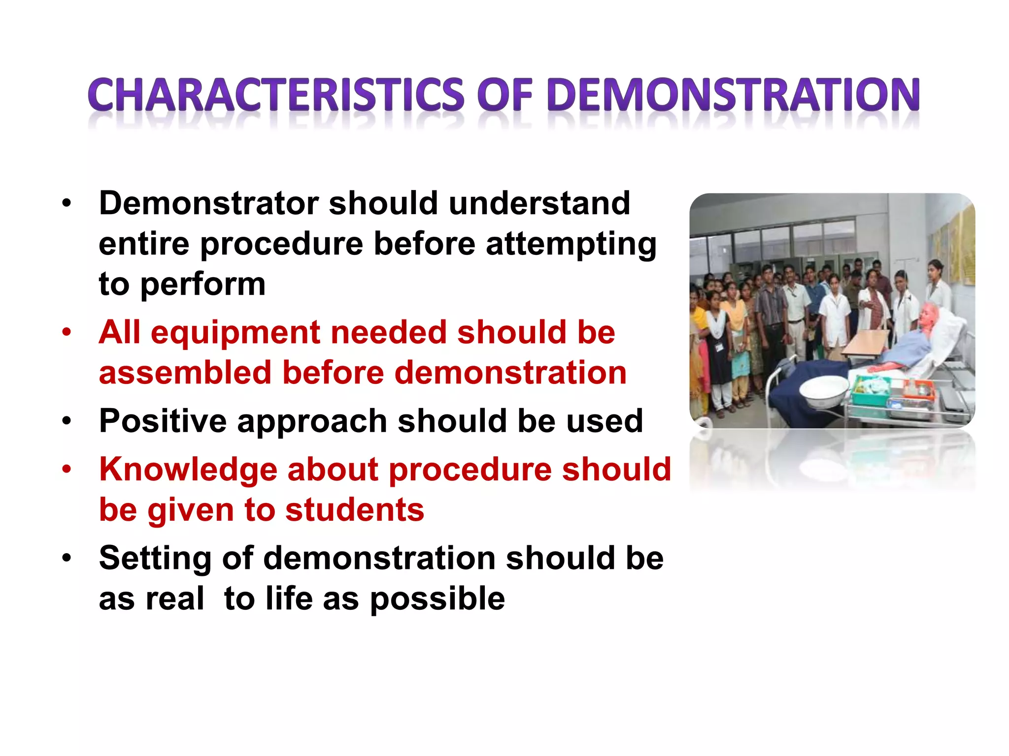 Methods Of Teaching Introduction Lecture Method And Demonstration