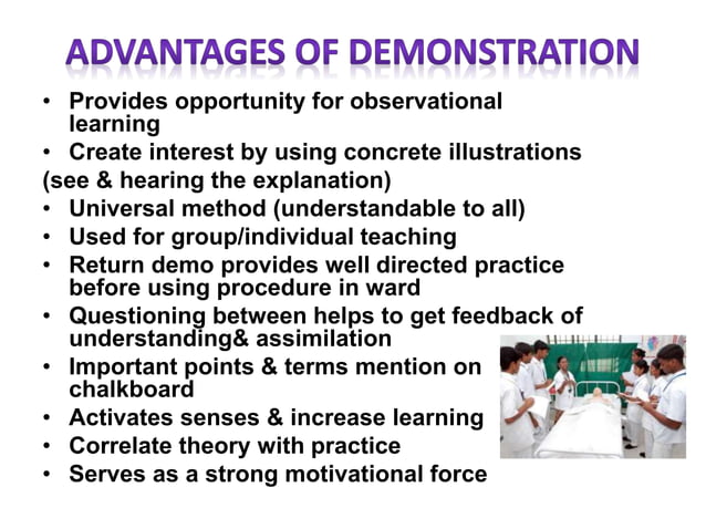 Methods of teaching- Introduction, Lecture Method and Demonstration Method | PPTX | Educational ...