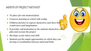 Methods of teaching. Project method of teaching | PPTX