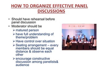 Methods of Teaching- Panel discussion and Workshop | PPTX