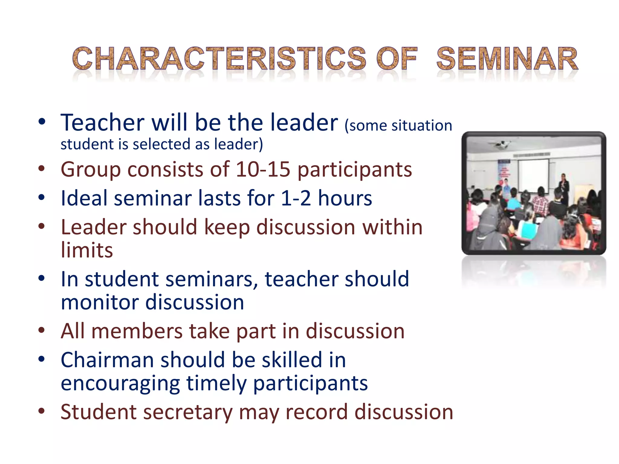 Methods of Teaching- Seminar and Symposium | PPTX