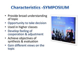 Methods of Teaching- Seminar and Symposium | PPTX