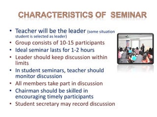 Methods of Teaching- Seminar and Symposium | PPTX