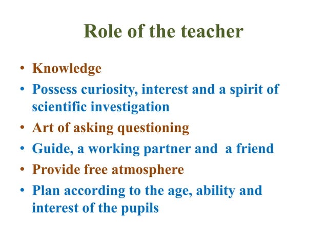 Methods of teaching biological science | PPTX