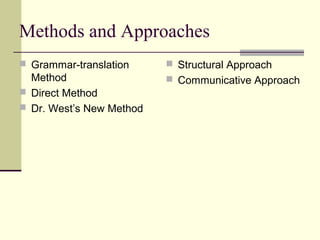 Methods of teaching english | PPT