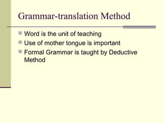 Methods of teaching english | PPT