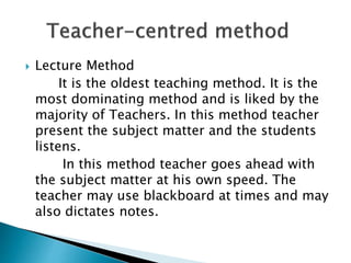 Methods of teaching mathematics | PPTX