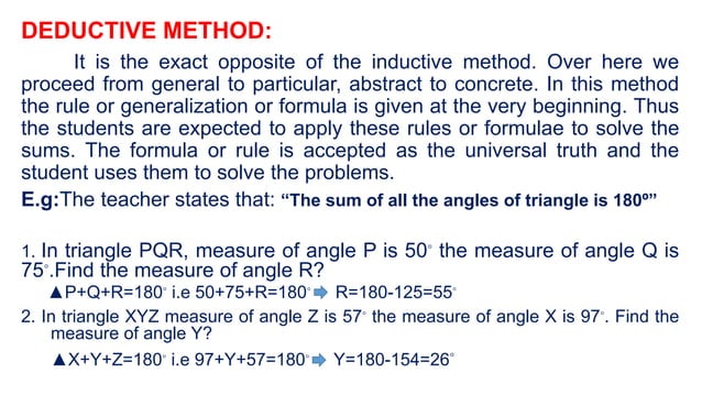 Methods of teaching mathematics | PPTX