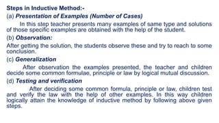 Methods of teaching mathematics | PPTX