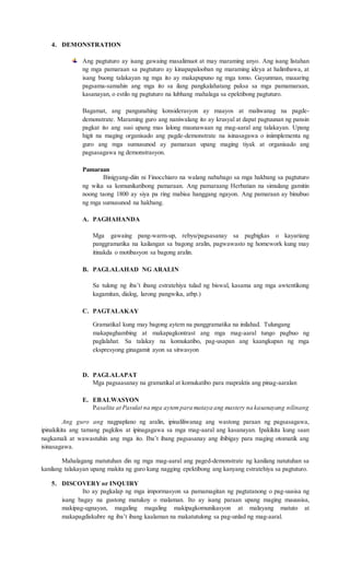 Methods of teaching of nomerto m. revilla jr. | PDF