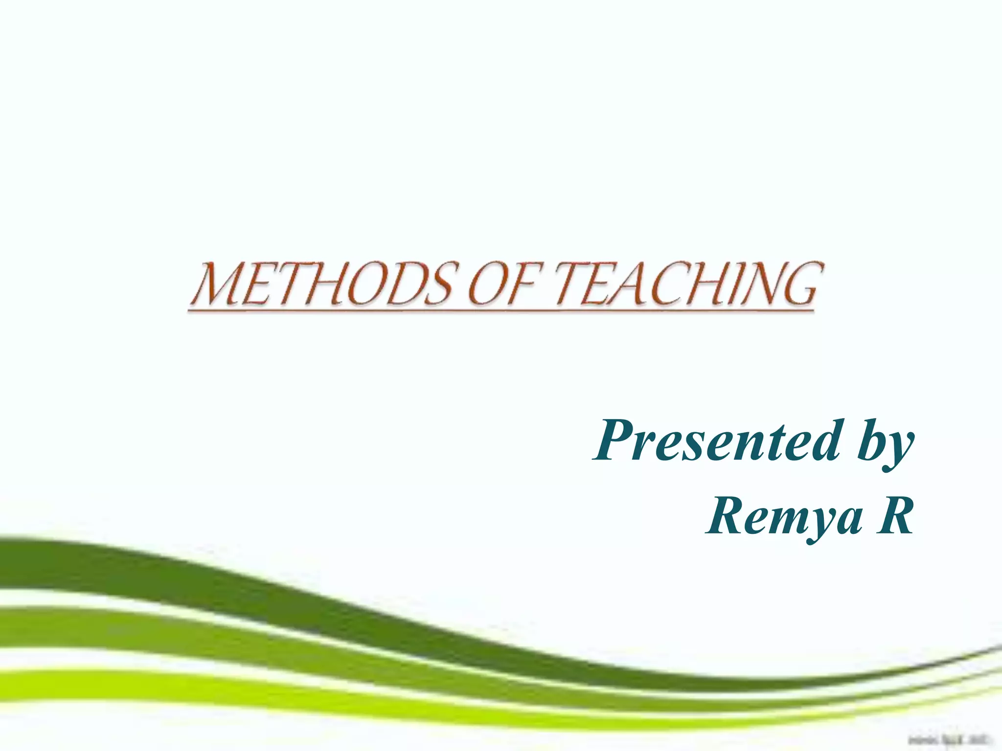 Methods of teaching | PPT