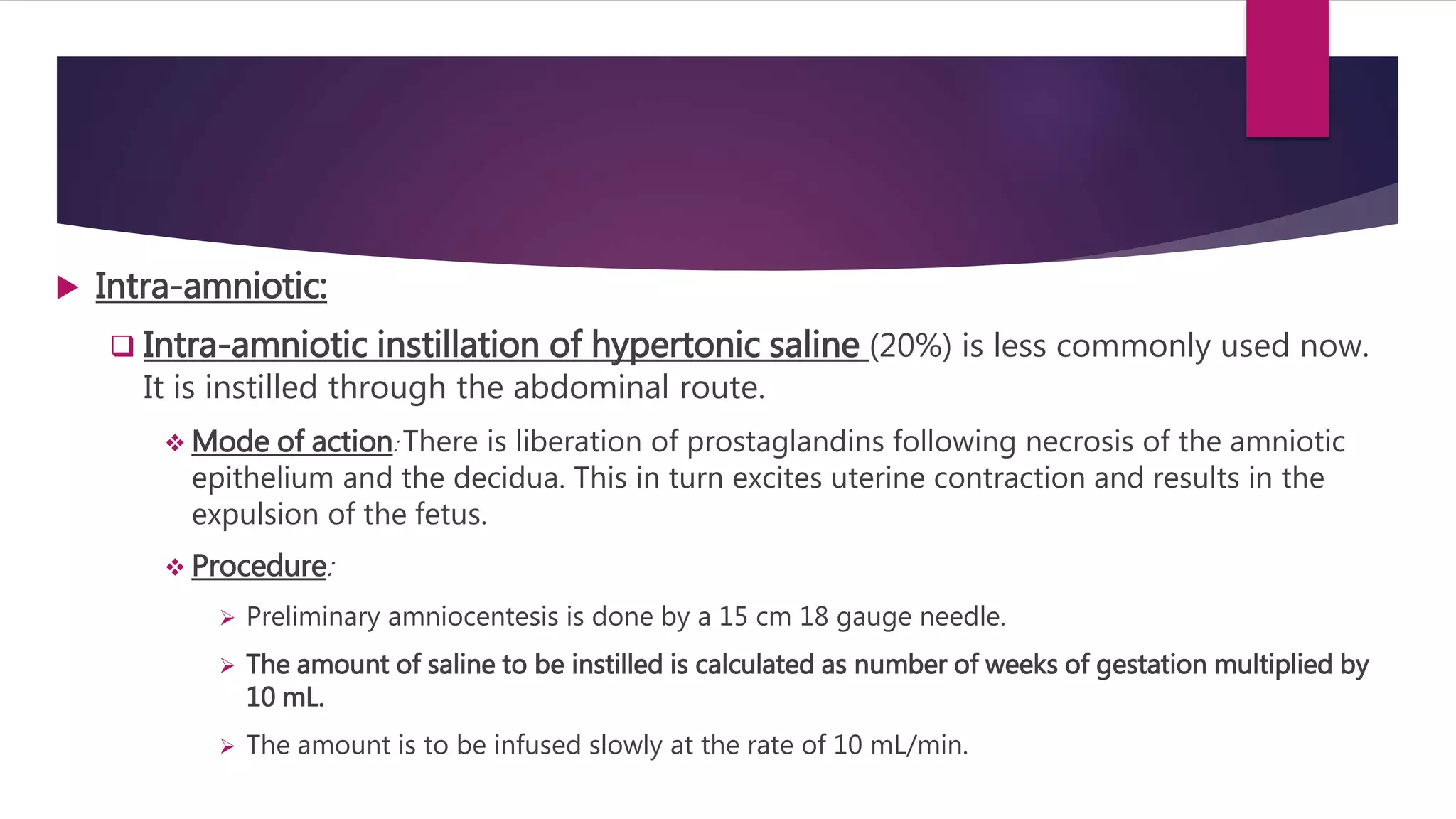 Methods of termination of pregnancy | PPTX