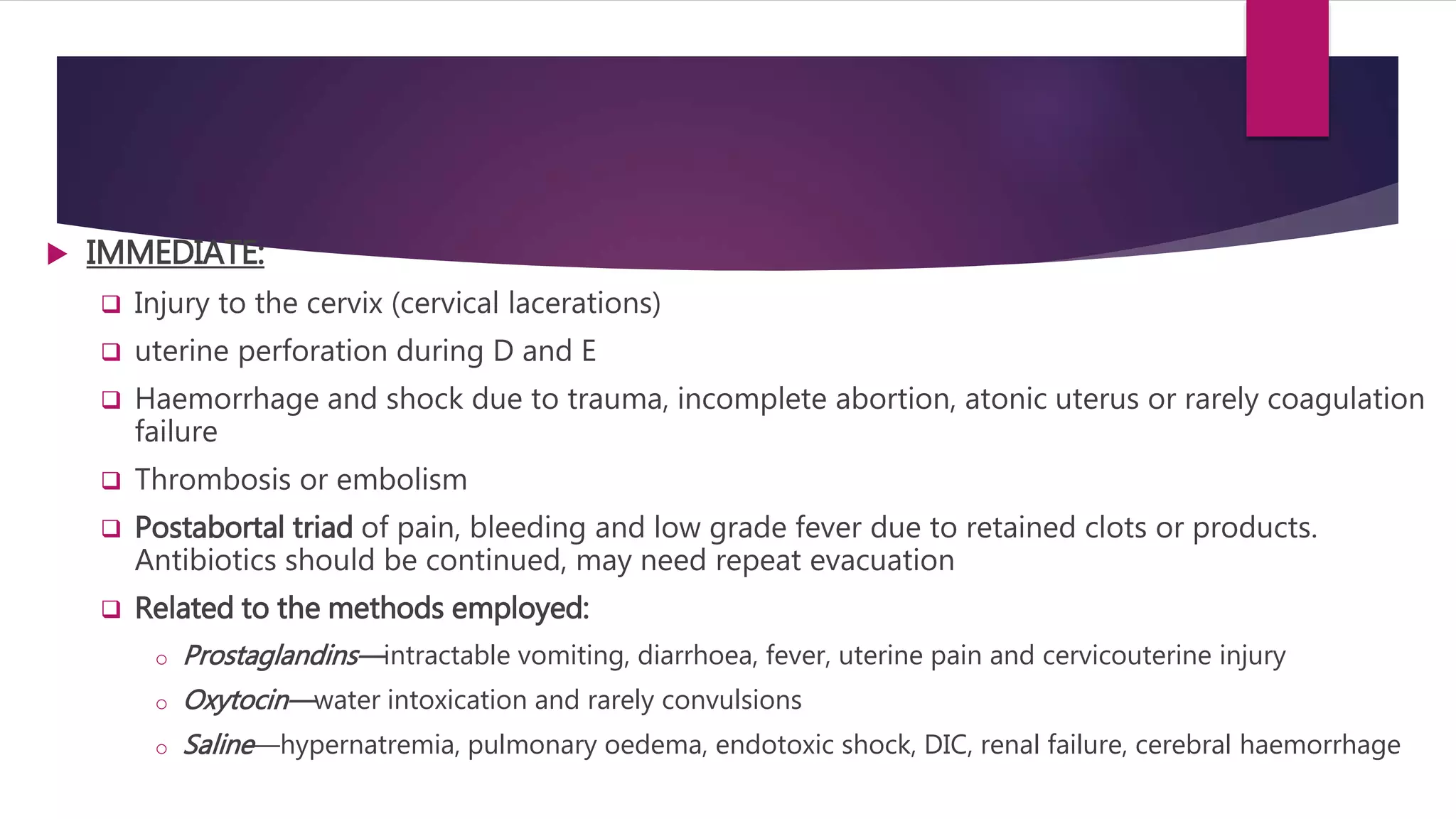Methods of termination of pregnancy | PPTX