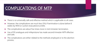 Methods of termination of pregnancy | PPTX