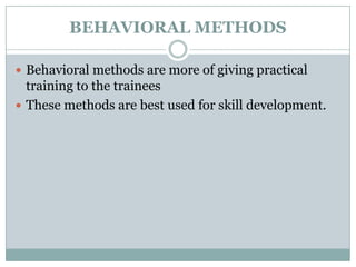 Methods of training | PPTX