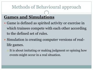 Methods of training | PPTX