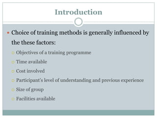 Methods of training | PPTX