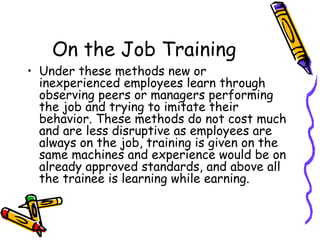 Methods of training | PPT