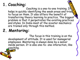 Methods of training | PPT