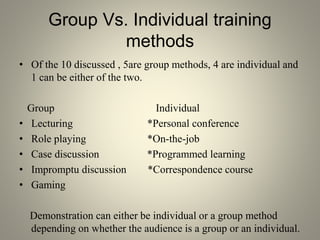Methods of training sales personal | PPTX