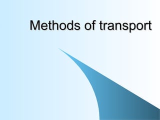 Methods of transport | PPT | Travel