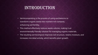Different methods of vermicompost.pptx.. | PPTX