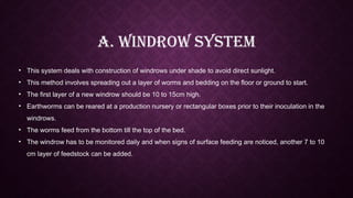 Different methods of vermicompost.pptx.. | PPTX
