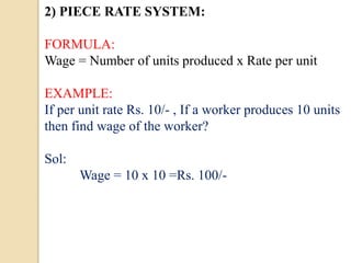Methods of Wage Fixation | PPTX
