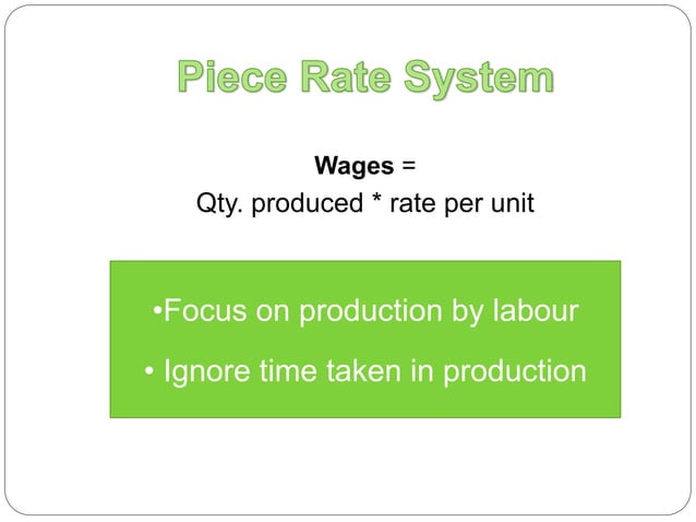 Methods of wage payment | PPTX | Business and Finance