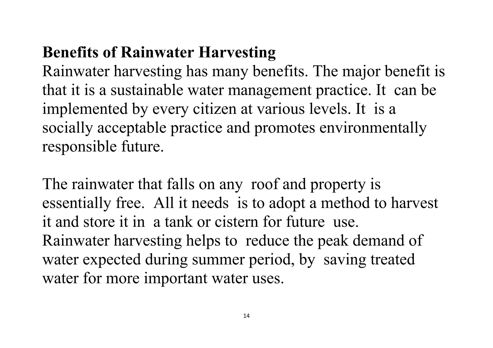 Methods of water conservation | PDF