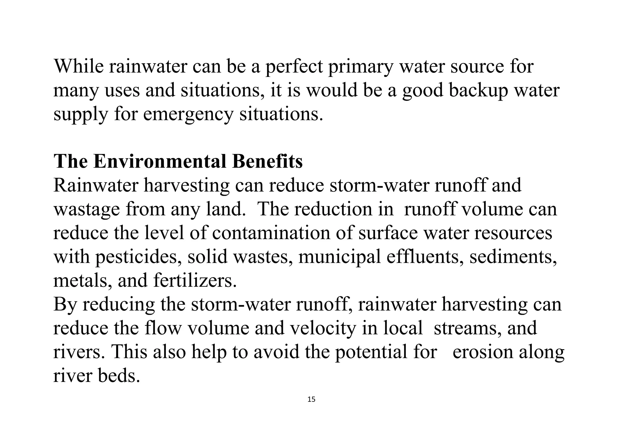 Methods of water conservation | PDF