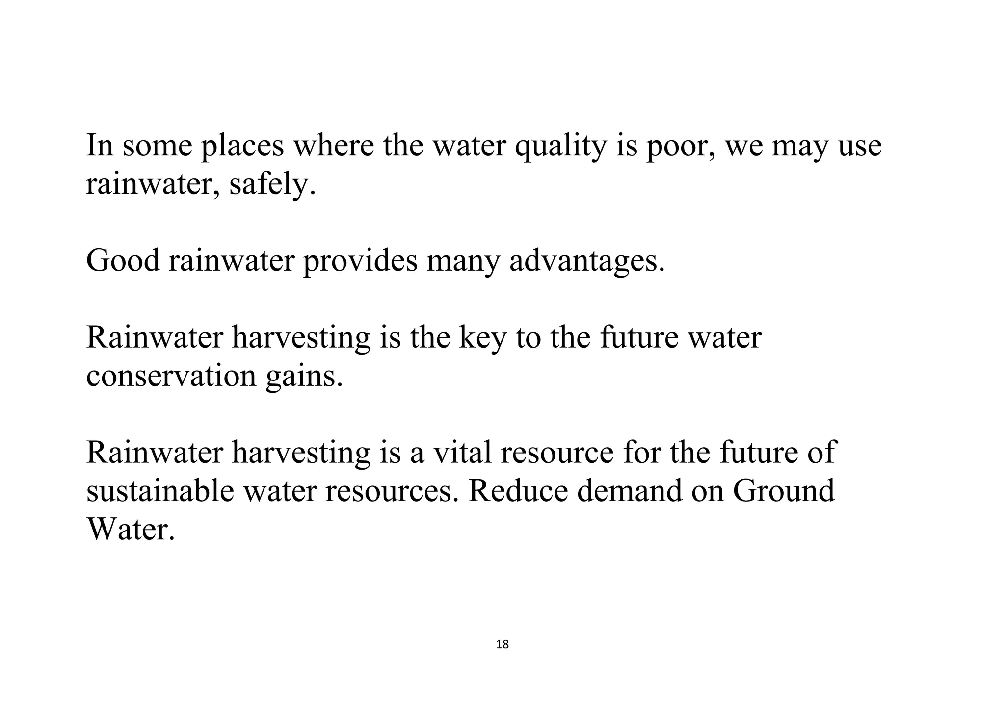 Methods of water conservation | PDF