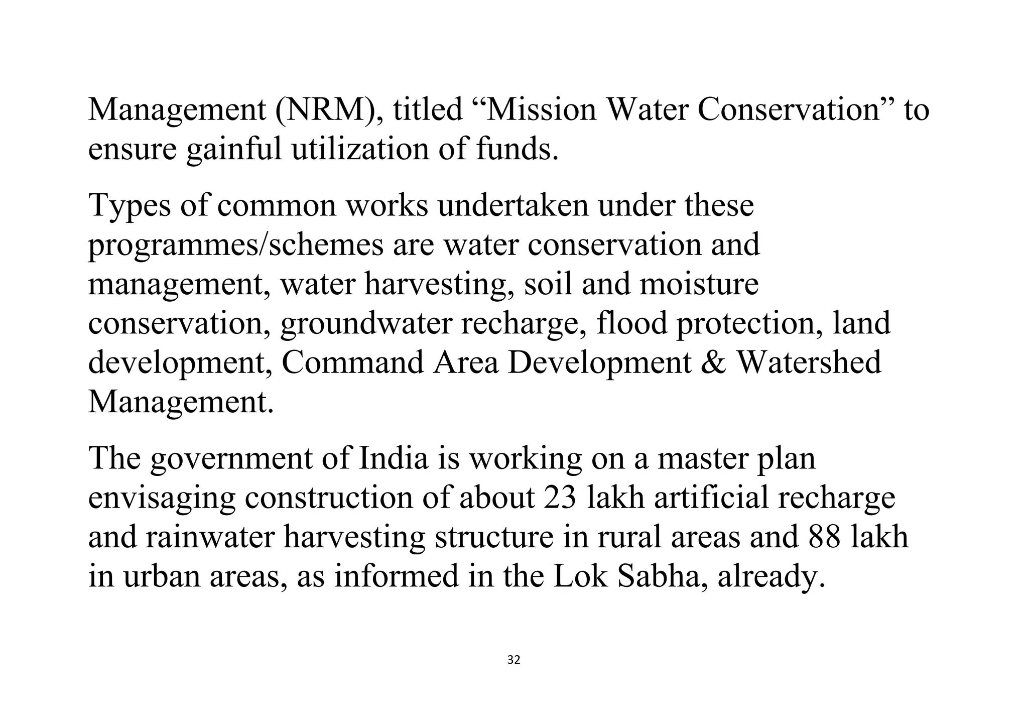 Methods of water conservation | PDF