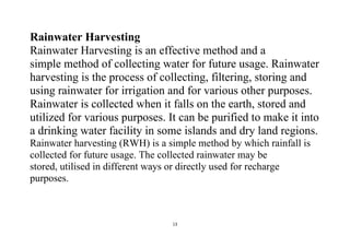 Methods of water conservation | PDF