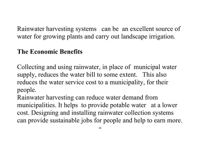 Methods of water conservation | PDF