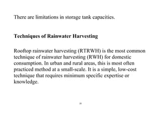 Methods of water conservation | PDF