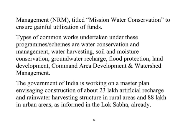 Methods of water conservation | PDF