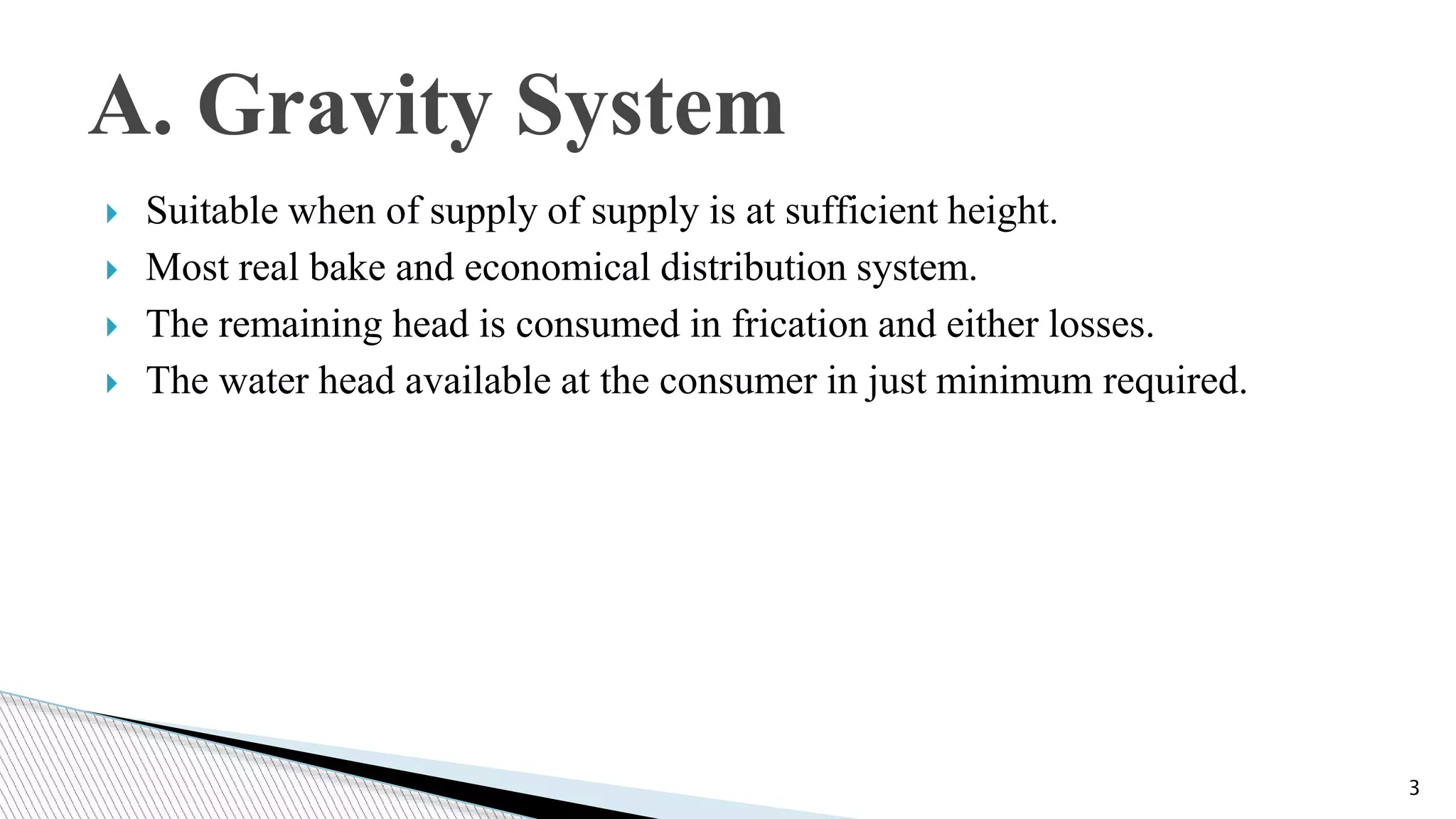 Methods of water distribution system | PPTX