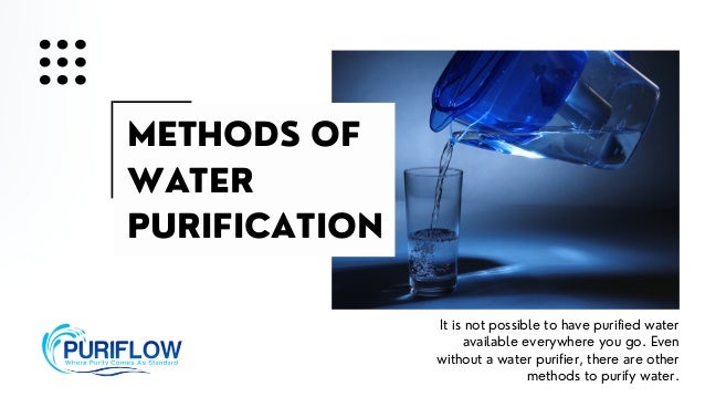 Methods of Water Purification