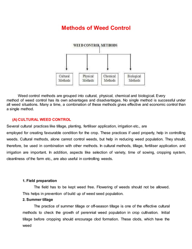 Methods of weed control | DOCX