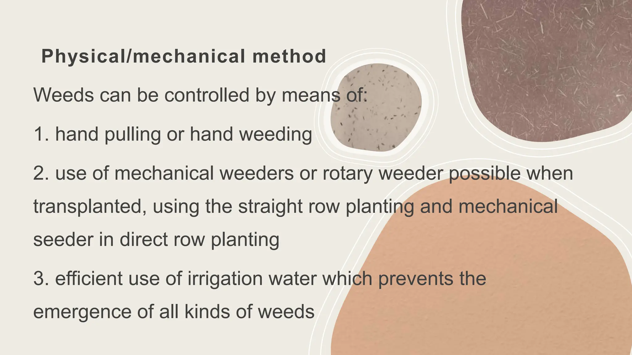 Methods of Weed Control AGRICROP PRODUCTION | PPTX
