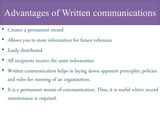 Methods of written communication | PPTX