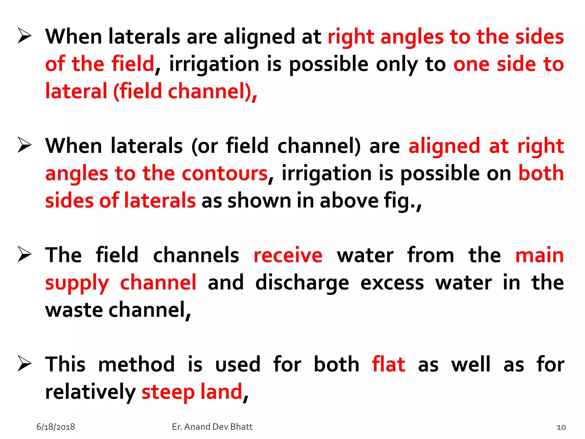 Methods or techniques of irrigation | PDF