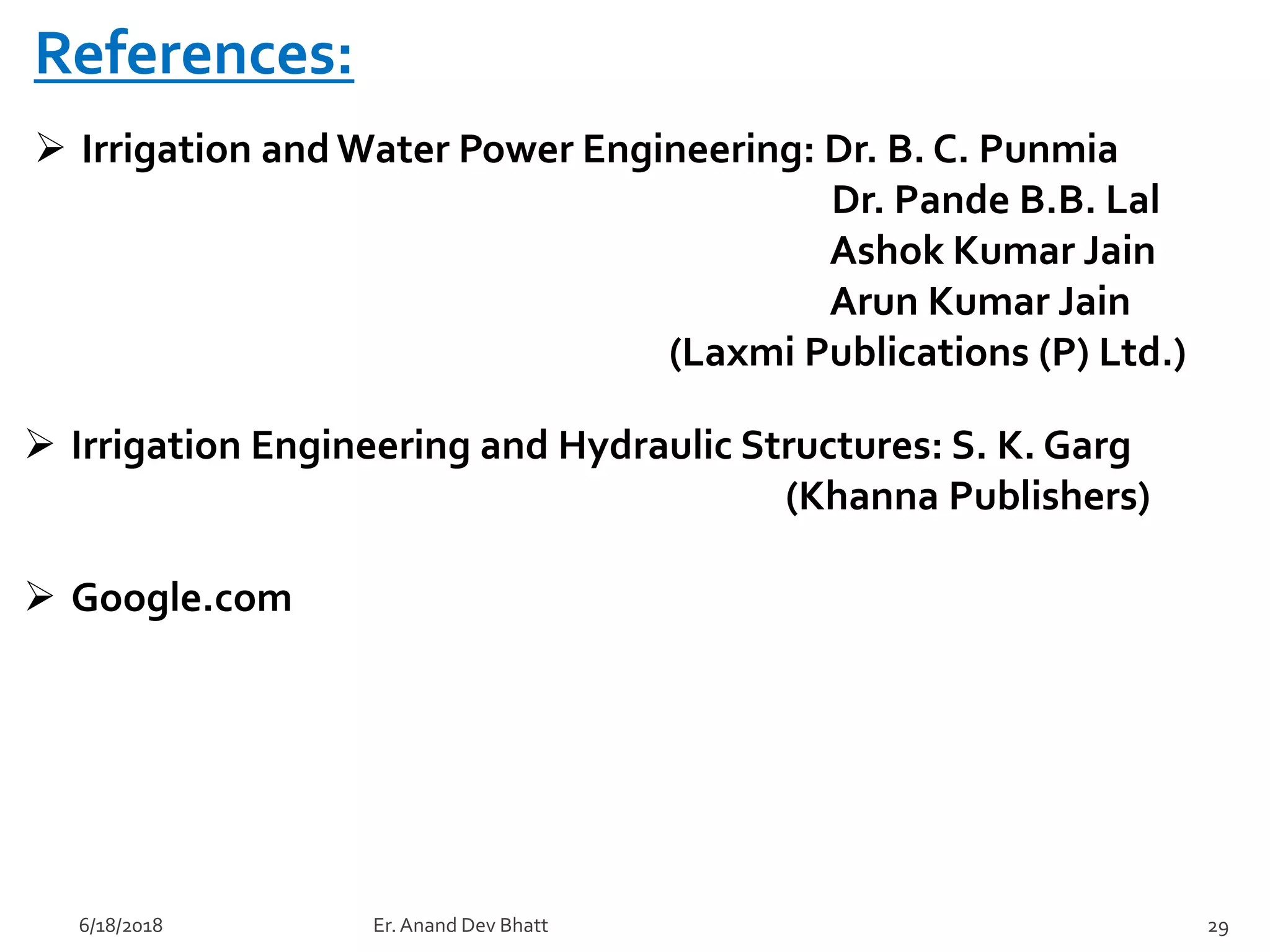 Methods or techniques of irrigation | PDF