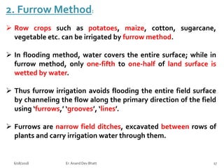 Methods or techniques of irrigation | PDF