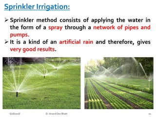 Methods or techniques of irrigation | PDF | Agriculture | Industries