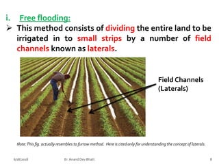 Methods or techniques of irrigation | PDF