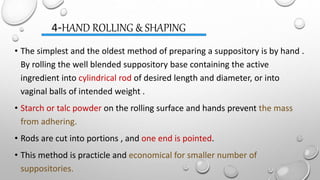 Methods preparations of suppositories by eamen saeed | PPTX